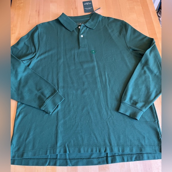 L L Bean Shirts Ll Bean Mens Premium Double L Polo Longsleeve